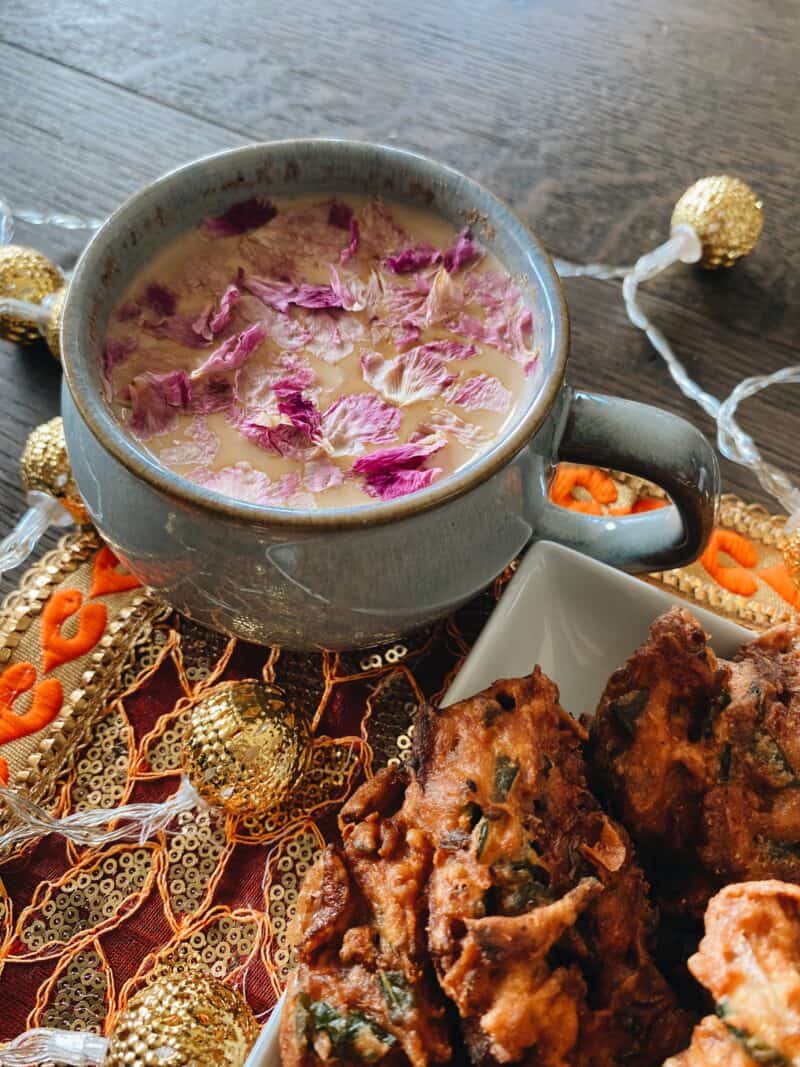 Rose Chai Latte - Shreya's Kitchen