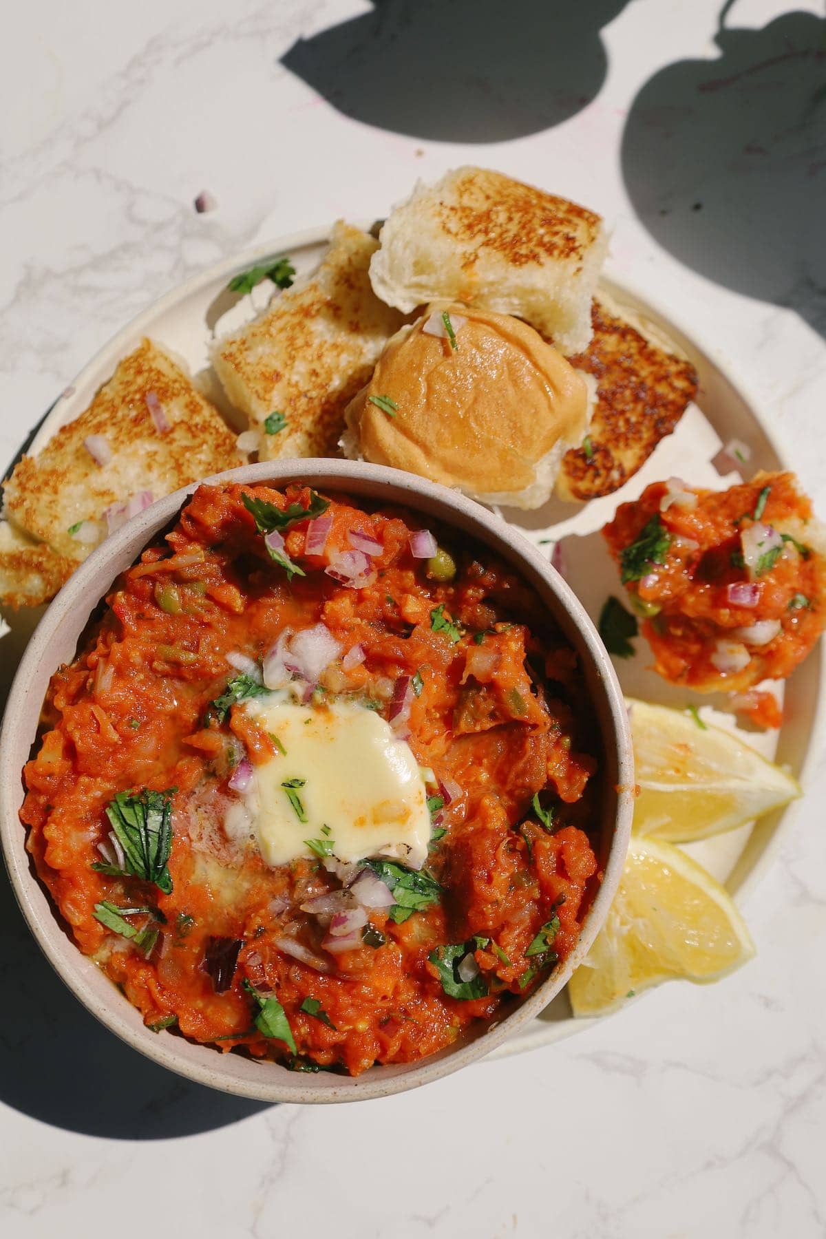 Pav Bhaji - Shreya's Kitchen