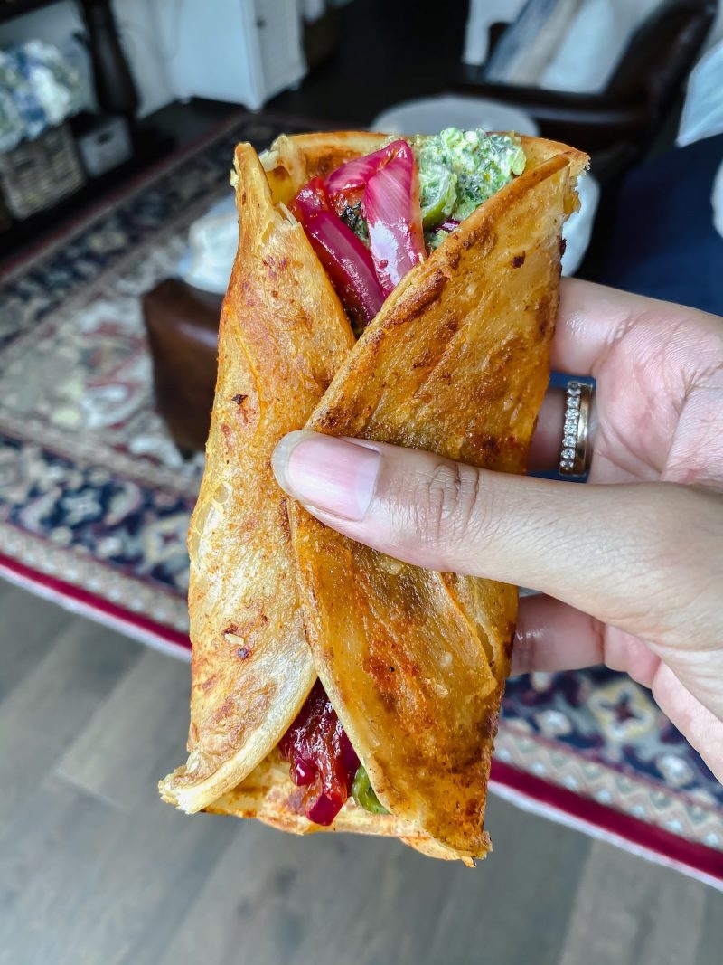 Easy Frankie Roll Recipe (Aloo) - Shreya's Kitchen