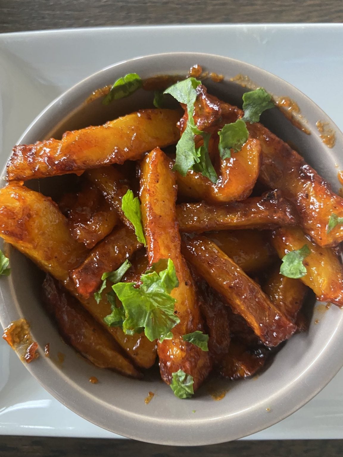 Honey Chilli Potatoes - Shreya's Kitchen