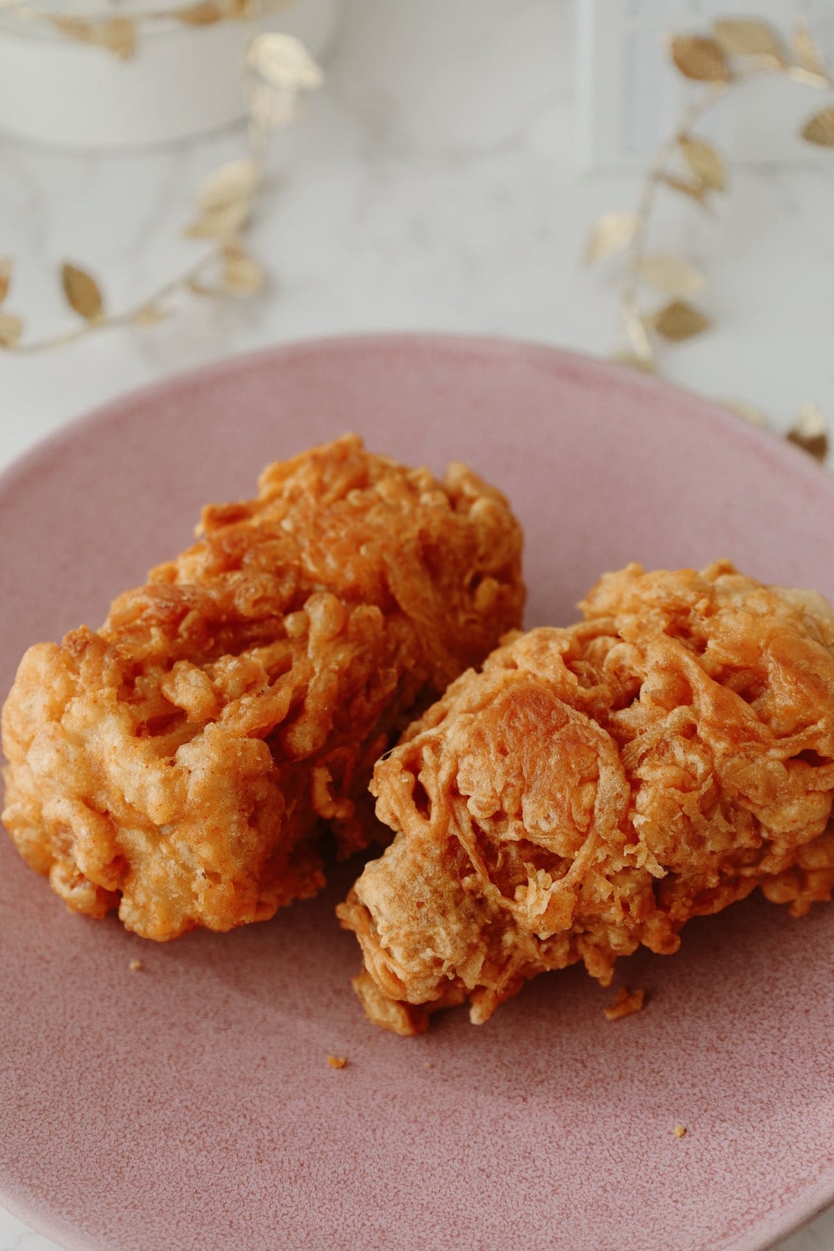 Fried Enoki Mushroom: A vegan fried chicken dupe - Shreya's Kitchen