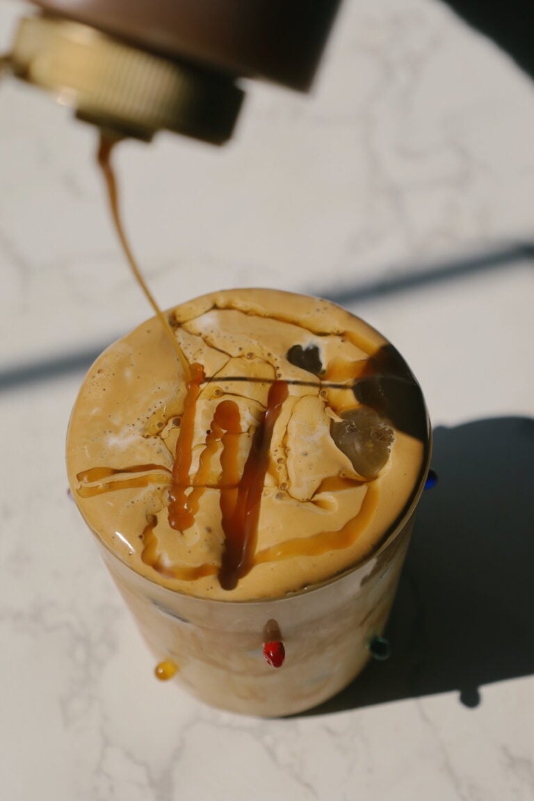 Easy Caramel Iced Coffee (With Instant Coffee!) - Shreya's Kitchen