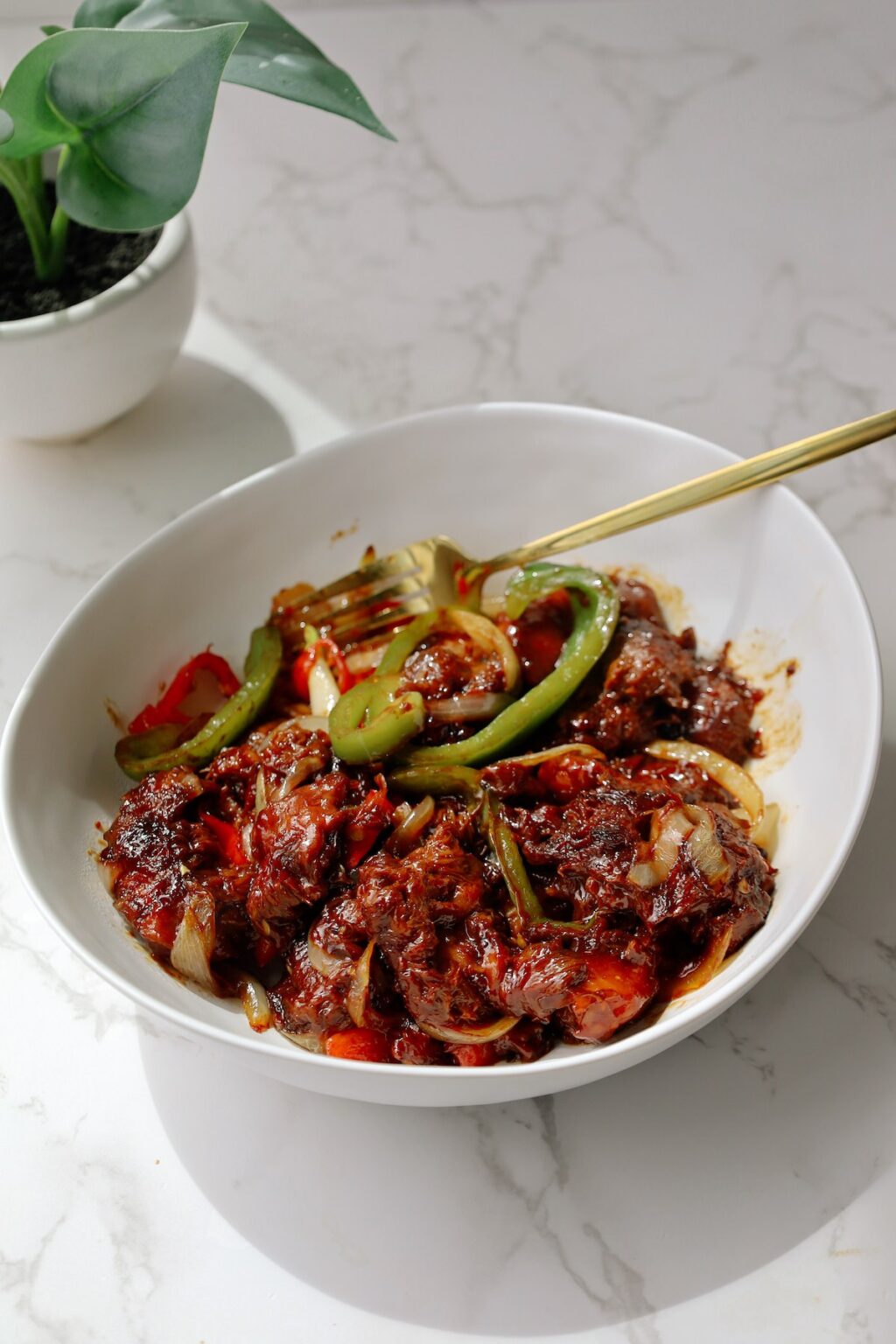 Vegan Sweet Chilli Beef Recipe - Shreya's Kitchen