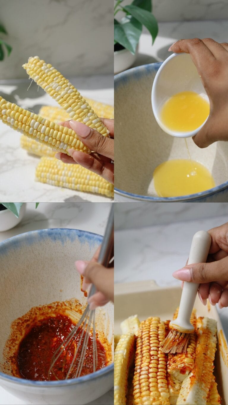 Easy Cajun Butter Corn Ribs Recipe - Shreya's Kitchen