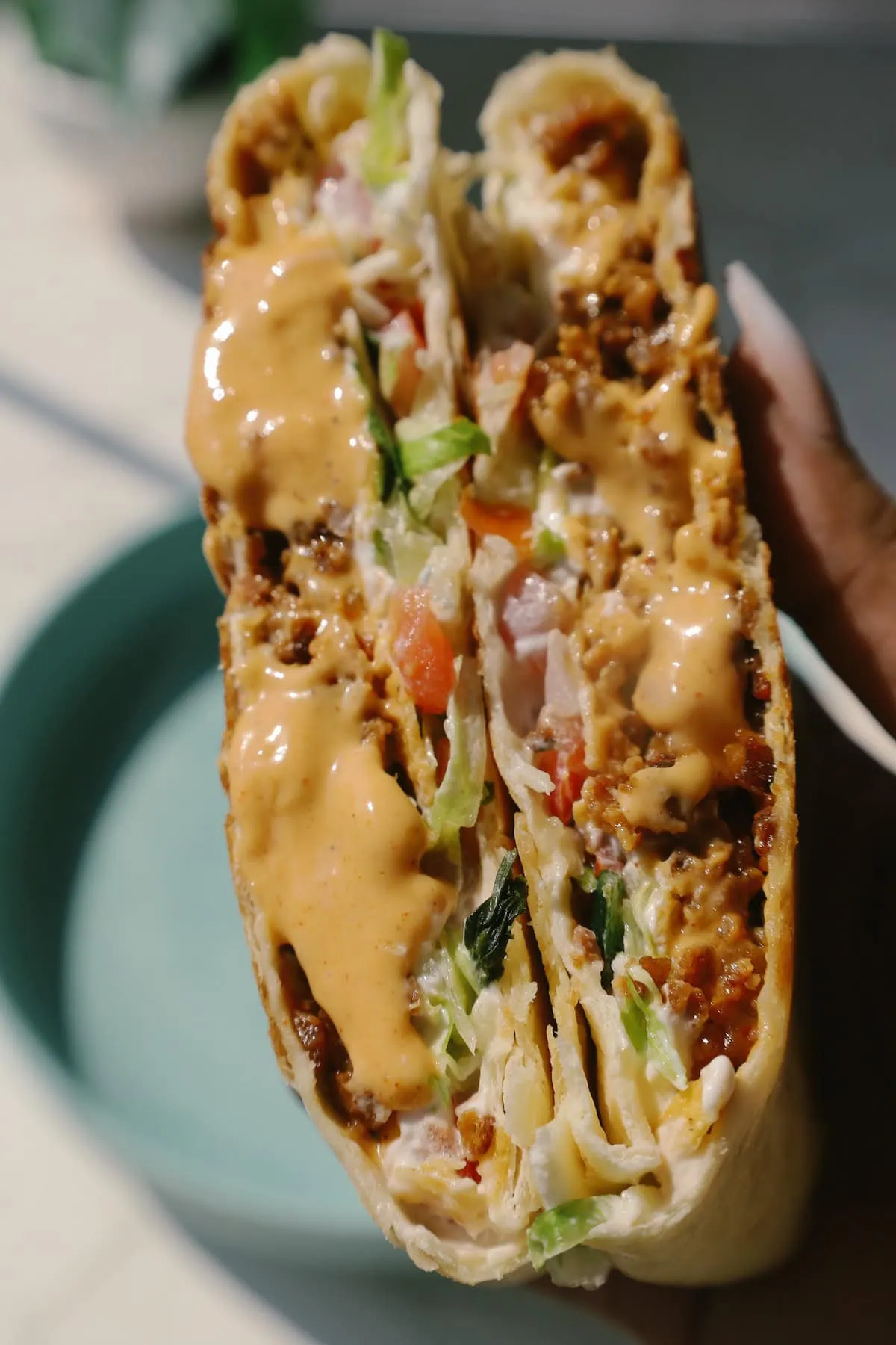 Crunchwrap Supreme Recipe (Vegetarian) - Shreya's Kitchen