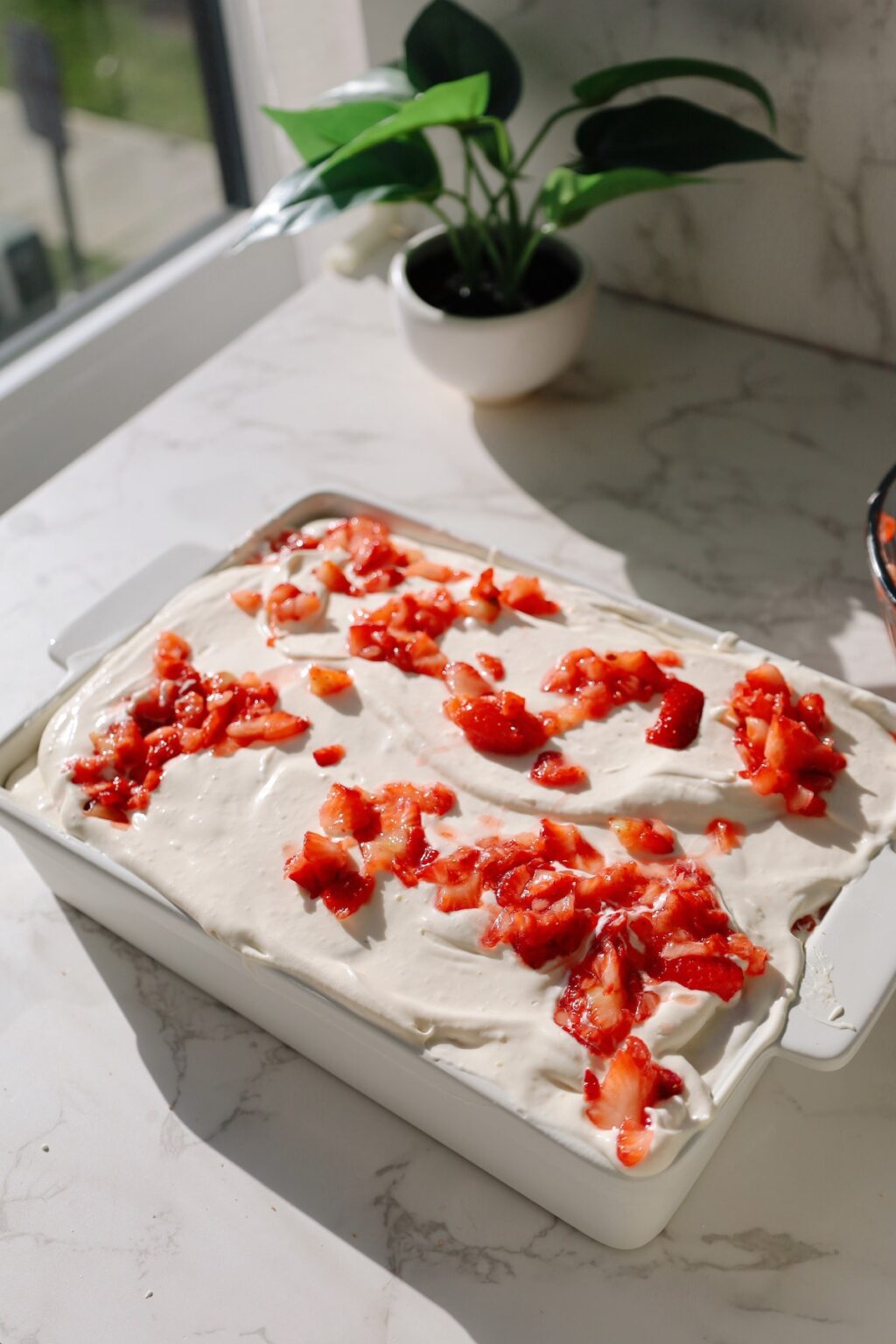 Strawberry Pudding Recipe (Magnolia Bakery Inspired) - Shreya's Kitchen