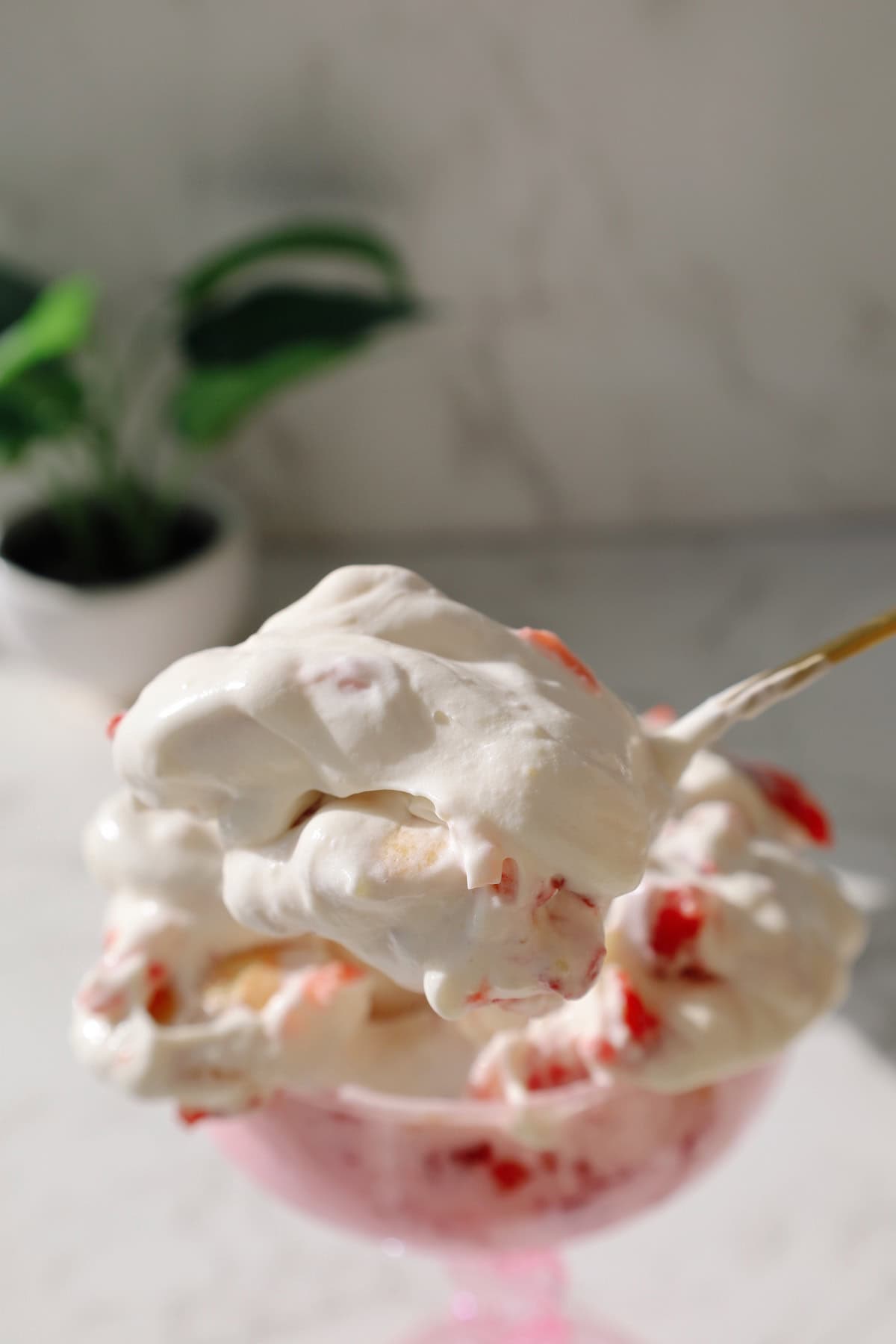 Strawberry Pudding Recipe (Magnolia Bakery Inspired) - Shreya's Kitchen