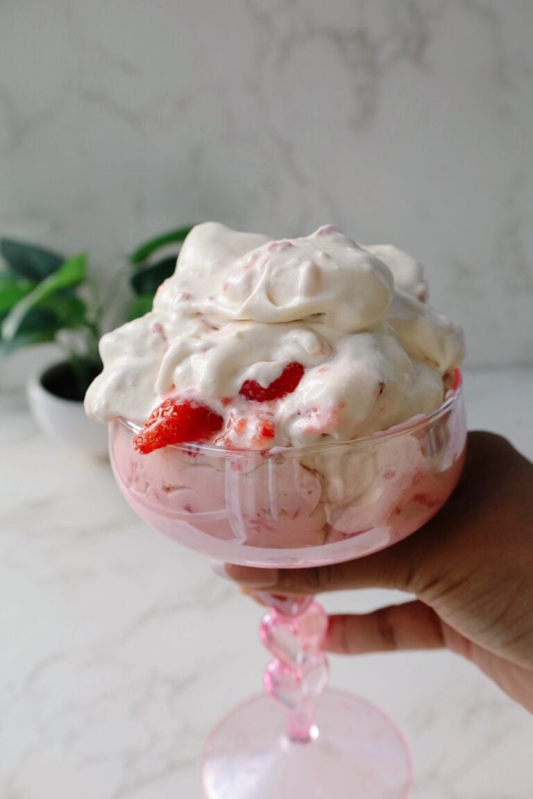Strawberry Pudding Recipe (Magnolia Bakery Inspired) - Shreya's Kitchen